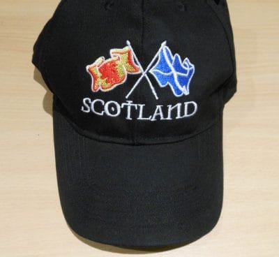 Hat - Baseball Cap Crossflags Scotland - Loch Ness Gifts
