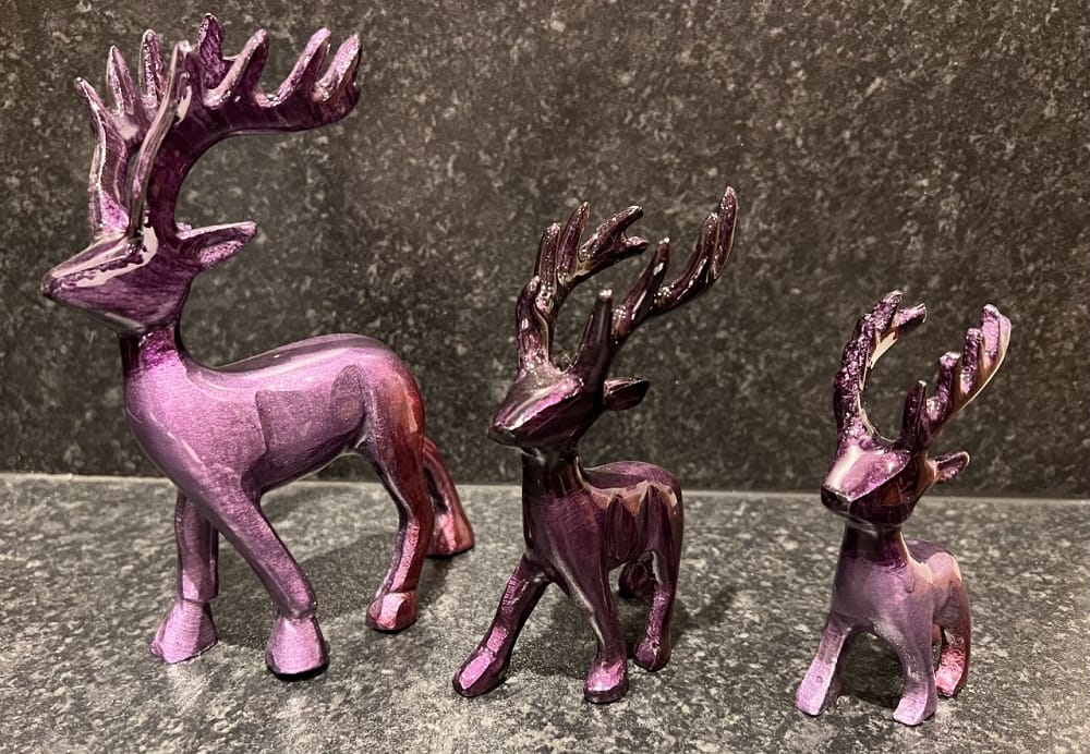 Stag Purple - Tilner Art AluminArk Collection - Loch Ness Gifts