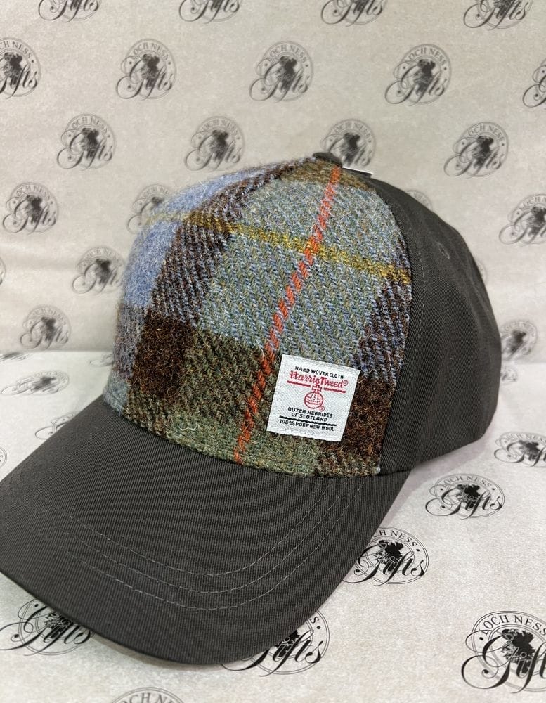 Hat - Baseball Cap Harris Tweed Colour 15 - Loch Ness Gifts